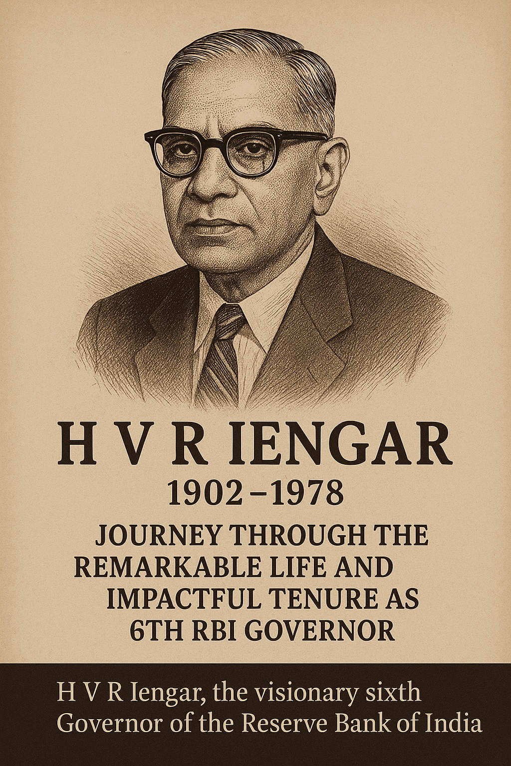 H V R Iengar 6th RBI Governor - theindiancoins.com